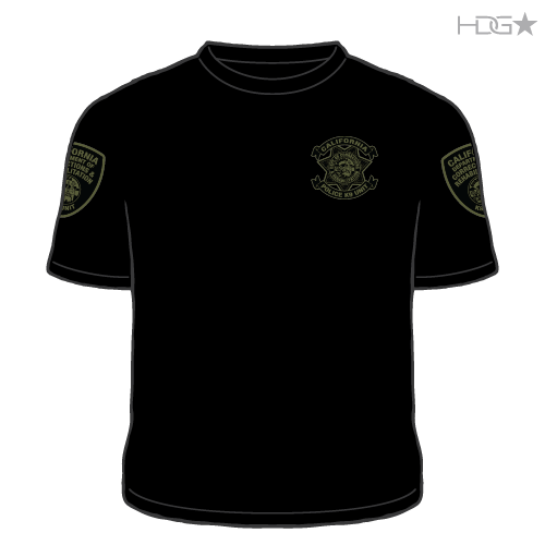 CDCR Police K-9 Unit Black/OD Green T-Shirt – HDG Tactical
