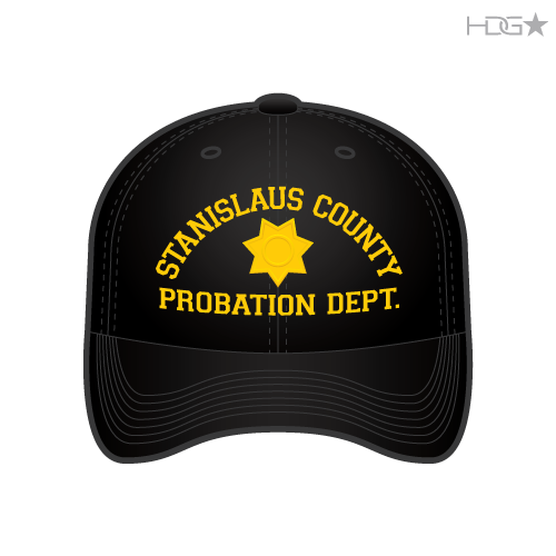 Stanislaus County Probation Officer Black/Gold FLEXFIT® Hat – HDG Tactical